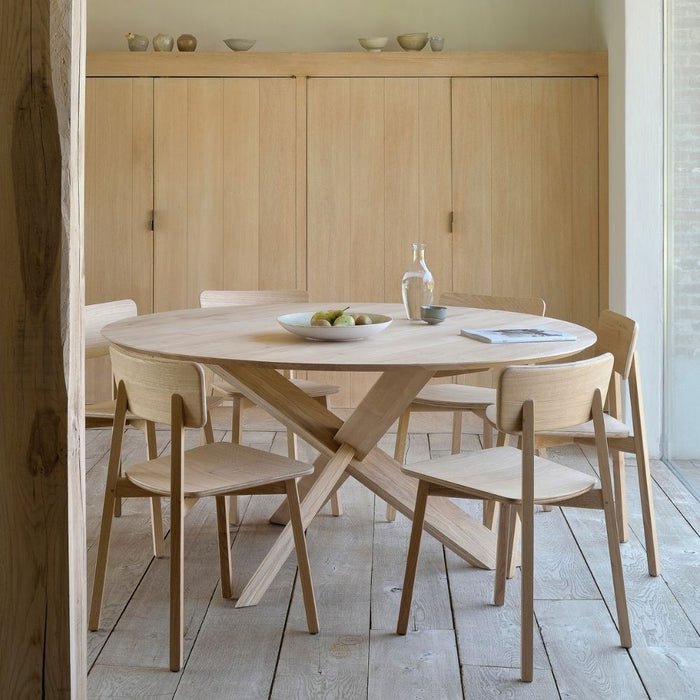 Ethnicraft Oak Circle Dining Table