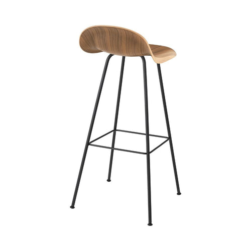 Gubi 3D Bar Stool with Wood Seat | Komplot Design