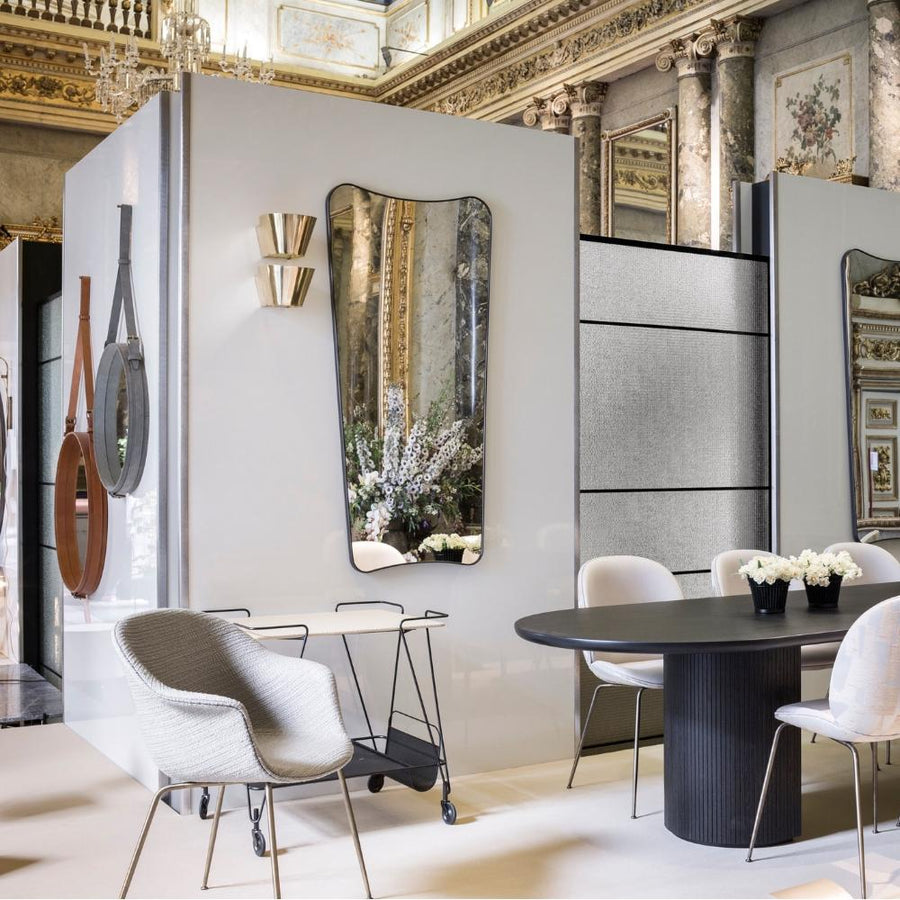 Gubi Bat Dining Chair - Fully Upholstered - Conical Base