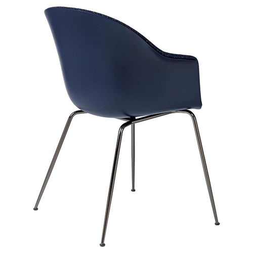 Gubi Bat Dining Chair - Front Upholstered - Conical Base