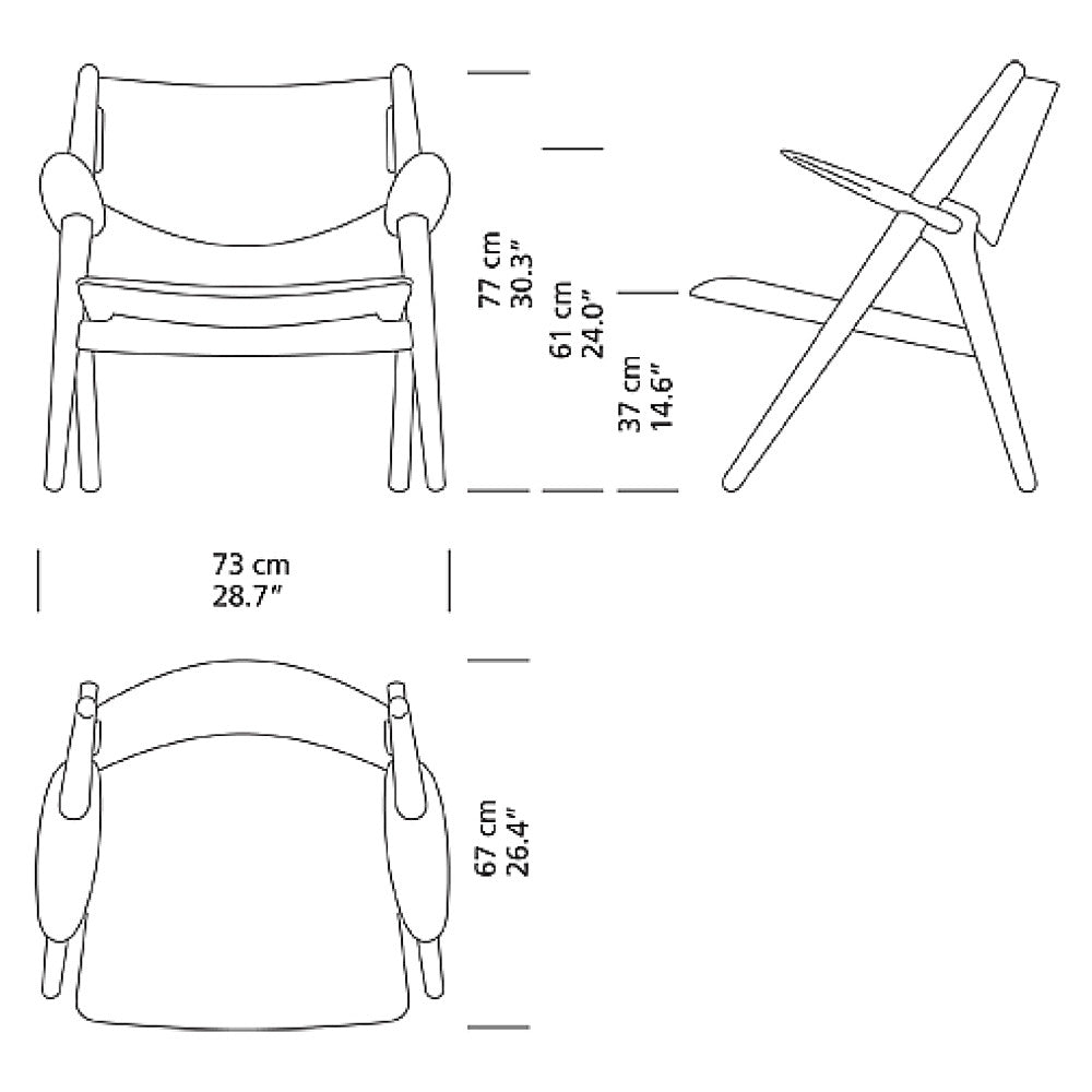Lounge Chair Top View Drawing